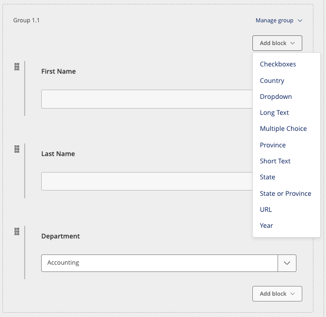 Creating forms and adding a profile survey – B-Hive
